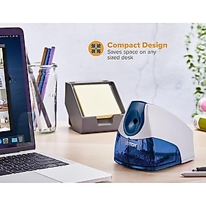 Bostitch Personal Electric Pencil Sharpener, Powerful Stall-Free Motor, High Capacity Shavings Tray, Blue (EPS4-BLUE)