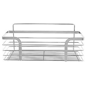 1pc Stainless Steel Shelf Wall Mounted Shower Shelf Towel Rack for Kitchen Sundries Rack Storage Container Stainless Storage Rack Towel Rack for Bathroom Storage Rack
