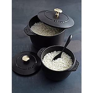 Staub Cast Iron 1.5-qt Petite French Oven - Matte Black, Made in France