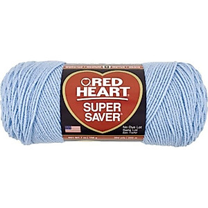 Red Heart Yarn Super Saver 0381 Light Blue 7 oz