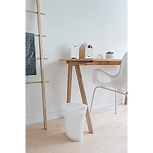 Umbra 6215321 2 gal White Skinny Wastebasket - pack of 6