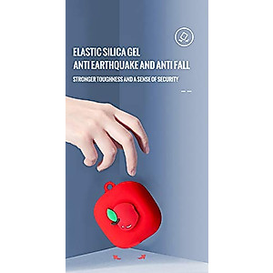 3D Fruit Headphones Case Compatible with Samsung Galaxy Buds Live(2020) Silicone Case with Lovely Accesories Kids Teens Girls Women Funny Kawaii Cover for Galaxy Buds Pro(2021) (Red Strawberry)