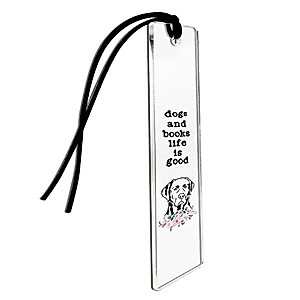 Dogs and Books Life is Good Labrador Retriever Dog Inspirational Bookmark Gifts for Labrador Retriever Dog Lover Owner Girl Daughter, Bookworm Friends Sister Female Gifts - Inspirational Bookmark