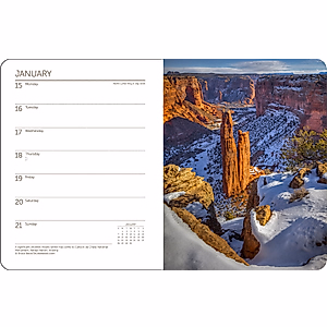 America's National Parks Weekly Engagement Calendar 2024, Planner 6.5" x 8.5" Spiral Bound