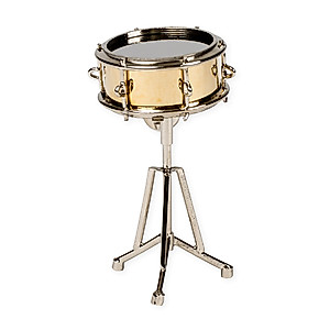 Snare Drum Miniature Replica Light Wood Tone 1.5 x 3 Resin Refrigerator Magnet