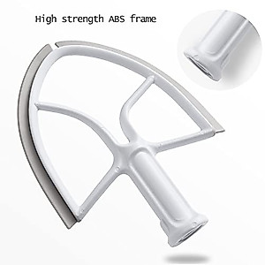 5QT Flex Edge Beater for KitchenAid Bowl-Lift Stand Mixer,5 Quart Flat Beater Paddle Replacement Asseccories Attachments with Flexible Silicone Edge Bowl Scraper
