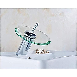 Kitchen Taps Kitchen Tap Faucet Waterfall Bathroom Faucet Single-Lever Basin Mixer Bath Chrome Faucet Brass Sink Faucet Glass Sink Faucet