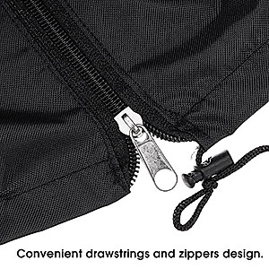 5 Sizes Garden Waterproof Swing Cover Large Dustproof Outdoor Swing Covers Glider 210d Oxford Durable Resistant Patio Protector Sun Shade Chair Cover (Black),66.9 x 24 x 46in