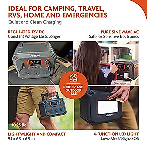AIMTOM Rebel 440 Solar Generator SolarPal 100W Foldable Monocrystalline ETFE Solar Panel Combo, 440W Power Station Lithium Battery Pack with 110V AC USB USB-C 12V DC for Camping Outdoor Home Emergency