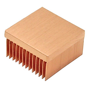 Pure Copper Heatsink 20x20x11mm / 0.79x0.79x0.43 inches for Electronic Chip Cooling