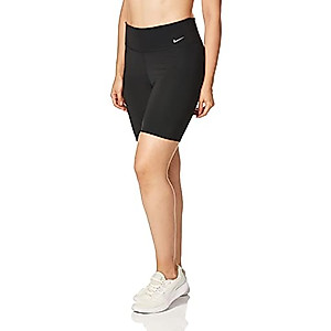 Nike One Women's Mid-Rise 7" Bike Shorts DD0243-010 Size M Black/White