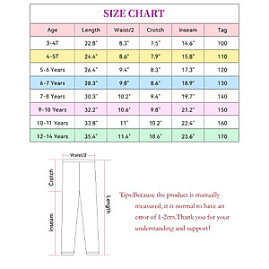 KEREDA Girls Fleece Lined Leggings Winter Warm Pants for Kids 6-7 Years Navy