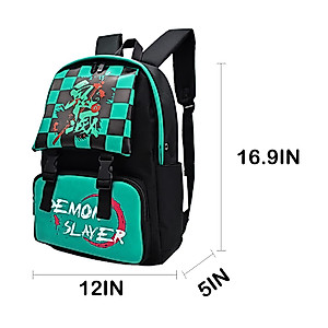 Backpack Laptop Bag Casual Daypack Bookbag with Water Bottle Holders for Work Travel College One Size