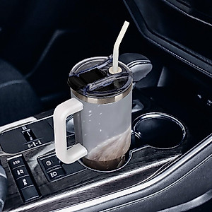 Bear Mama Little Winter Day 40 Oz Stainless Steel Cup Travel Tumbler with Handle and Straw Lightweight Coffee Mug for Home Office