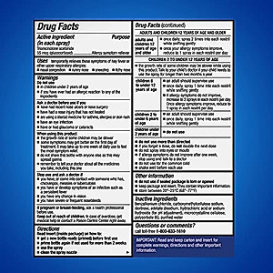 Nasacort 24HR Allergy Nasal Spray for Adults, Non-drowsy & Alcohol Free, 120 Sprays, 0.57 fl. oz.