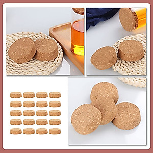 Housoutil 25Pcs Wine Bottle Cork Stoppers Sealing Covers Soft Wood Corks Large Wooden Tapered Cork Plugs Replacement for Wine Beer Bottle Crafts （ 5.3cm*4.7cm*1.7cm）