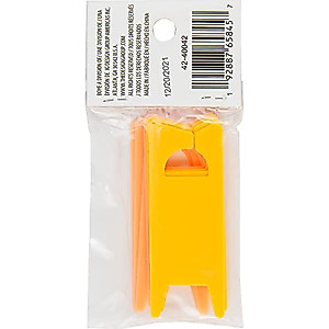 Boye Light and Medium Weight Yarn Bobbins for Knitting and Crochet, 2.625" Long, Warm Orange and Yellow 7 Piece