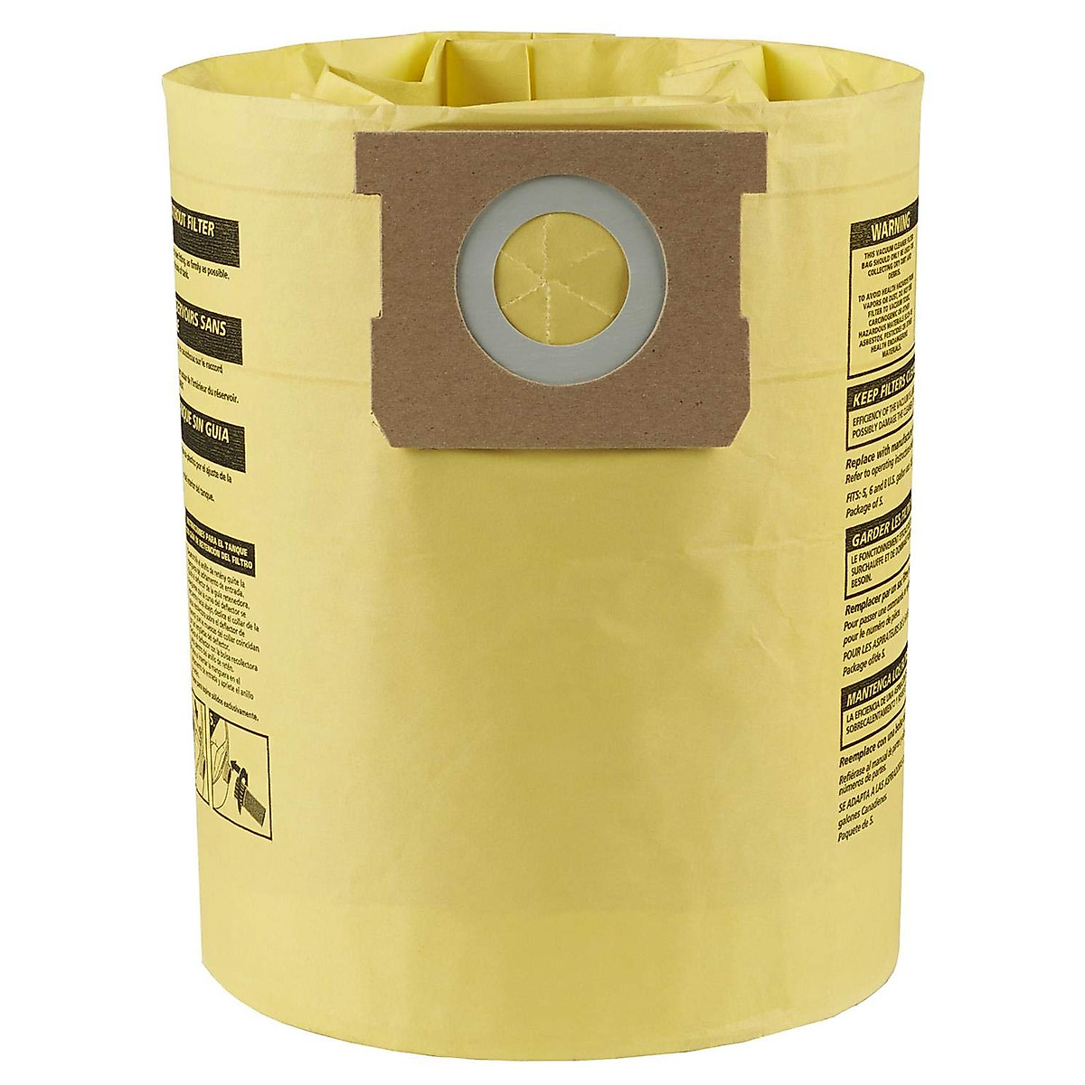 Shop Vac 906-71-33 5 To 8 Gallon High Efficiency Collection Filter Bags 2 Pack