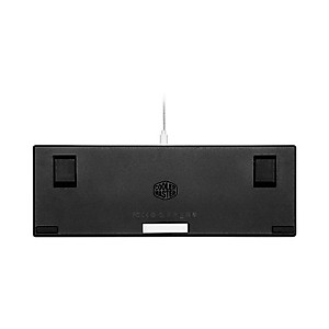 Cooler Master SK620 60% Silver/White Mechanical Low Profile Gaming Keyboard, Click Blue Switches, Customizable RGB, Ergonomic Design, USB-C Connectivity, Mac/Windows, QWERTY (SK-620-SKTL1-US)