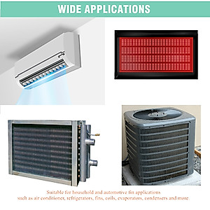 LONCHDAN 2Pcs Air Conditioner Fin Comb Cleaner kit AC Coil Cleaning Brush Condenser Fin Straightener AC Evaporator Comb Radiator Repair Clean Tool