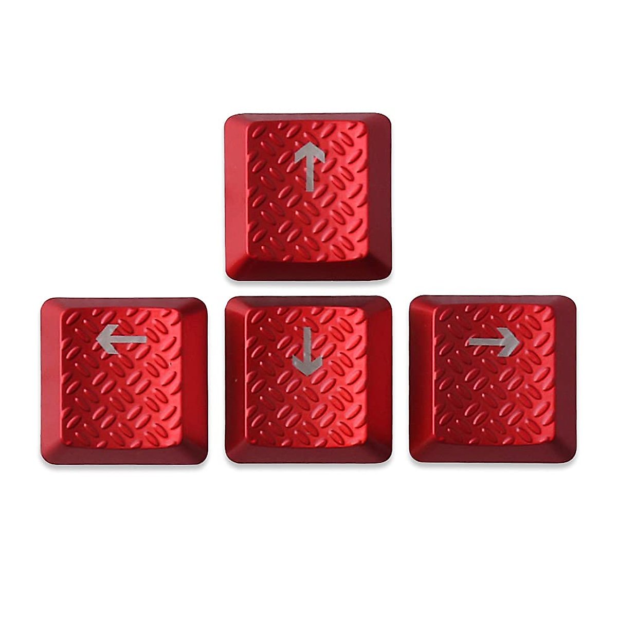 HUYUN Texture Tactility Backlit Keycaps Replacement for GL Tactile Switch Logit G813/G815/G913/G915 TKL RGB Mechanical Gaming Keyboard (WASD+Arrow Keys Red)
