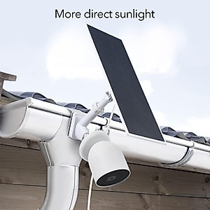 Wasserstein Gutter Mount for Google Nest Cam (Battery) & Solar Panel (Camera & Solar Panel NOT Included)