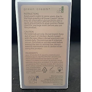 Green Cream Retinol, Level 9, High Potency, Airless Pump, 1 Ounce