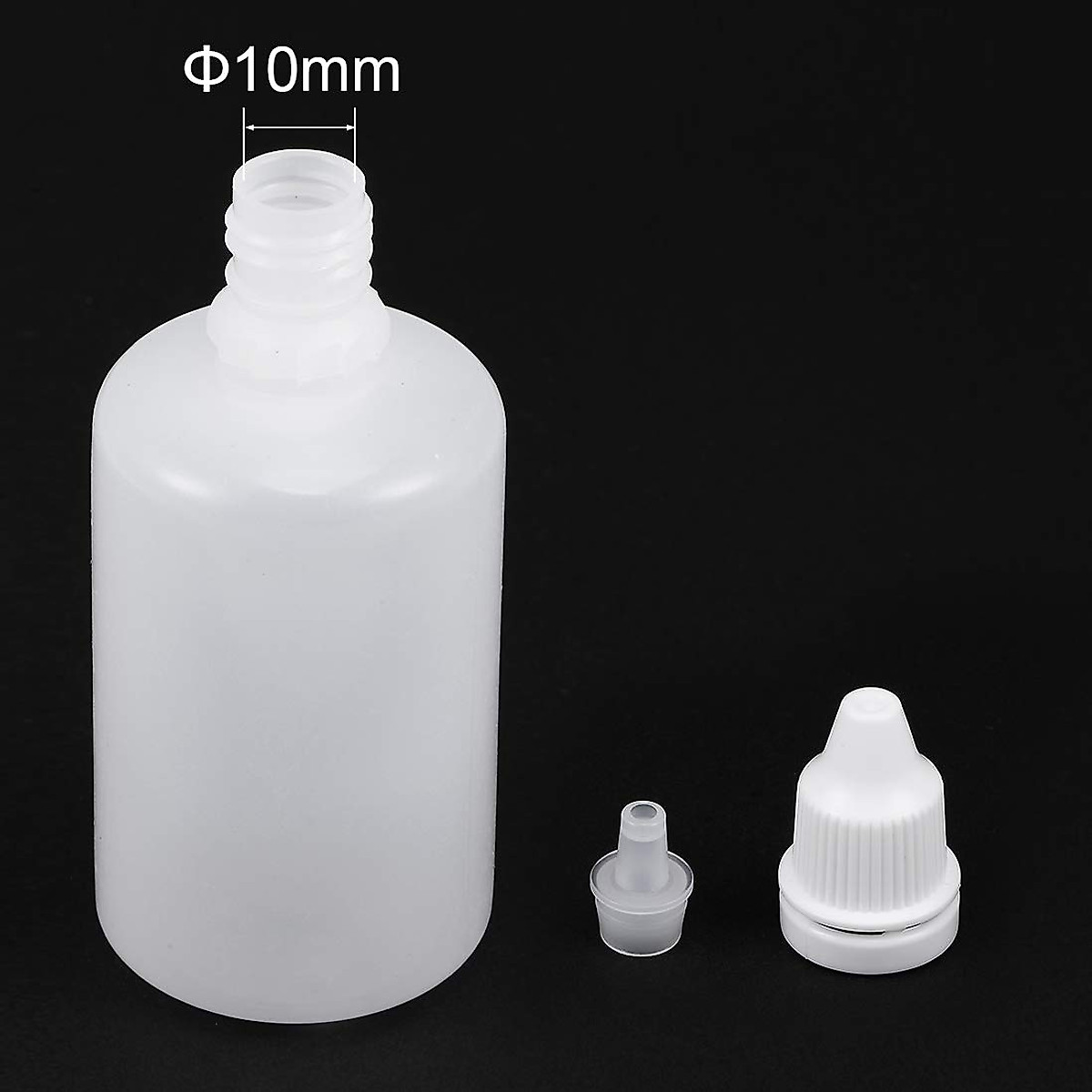 uxcell Plastic Dropper Bottle, 50ml/1.7oz Small Mouth Drop Bottles Empty Squeezable Liquid Dropper Bottle 10pcs