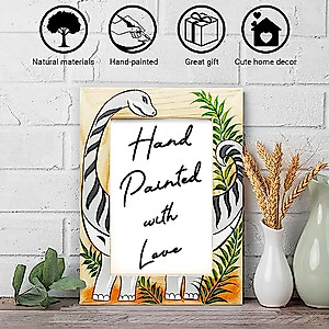 AEVVV Dinosaur Picture Frame 4x6 - Perfect Dinosaur Photo Frame for Nursery Decor - Dinosaur Pictures Frame for Wall Decor, Tabletop Display, Photo Gallery - Dinosaur Decorative Picture Frames