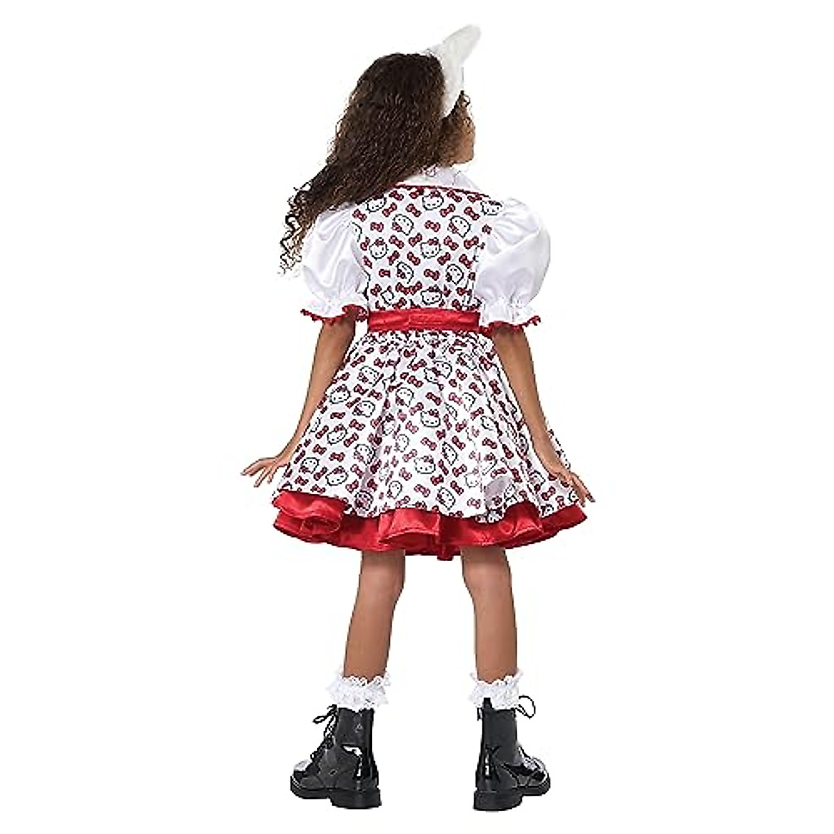 California Costumes Hello Kitty Classic Party Dress, Child Small, White/Red
