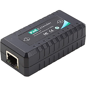 UHPPOTE 1-Port 10/100M PoE Extender IEEE802.3af for Ethernet Security Systems IP Camera