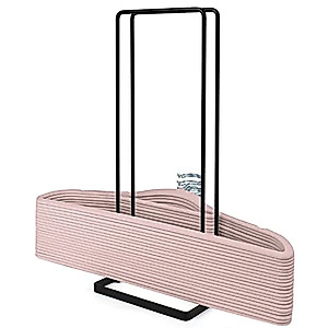 Hanger Storage Stacker Stand, Holds Up 110 Wire Clothes Hangers for Laundry Room Closet Space Saving, Portable Sturdy Hanger Organizer Rack Holder for Adult and Child Clothes Hangers, Keep Room Tidy