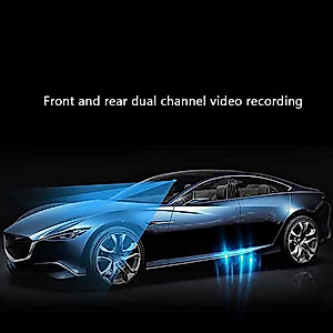 Mulcort Multi-Language Dual Lens Car Video Recorder Auto Dash Cam Car Camera Recorder Night Viewing Loop Recording DVR 170 Degree Wide Angle Car Camcorder