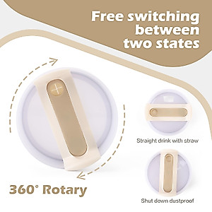 MEIJIAYOU Lid Replacement 30 oz for Stanley,Dual Drinking Options Cup Lid Replacement 30 oz, BPA-Free Replacement Lid 30 oz,White 1PCS