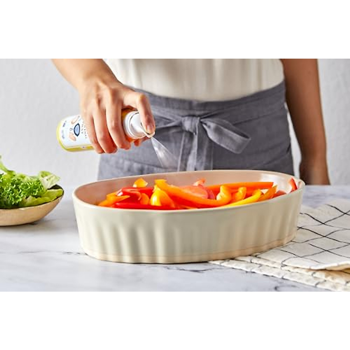 La Tourangelle, Non Stick Cooking Spray, Expeller Pressed Oil, Non Aerosol, For Neutral Flavor, Medium to High Heat, 5 Fl Oz