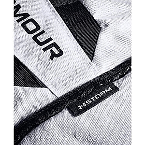 Under Armour unisex-adult Hustle 5.0 Backpack , White (100)/Black , One Size Fits All