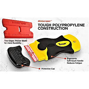 25 Plastic Double Edged Razor Blade and Titan Razor Scraper