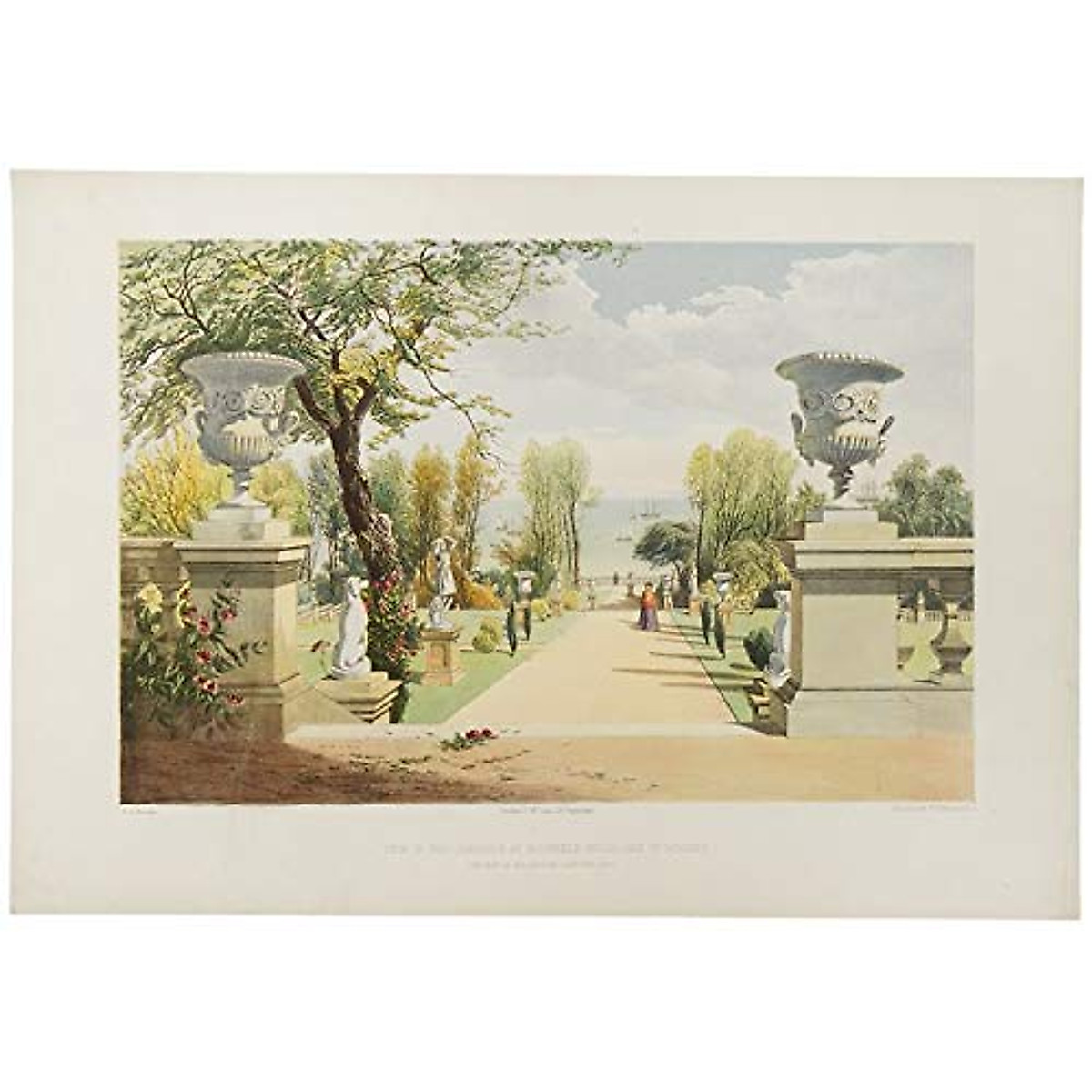 View in the Gardens at Westfield House, (Isle of Wight.) The Seat of Sir Agustus (sic) Clifford Bart