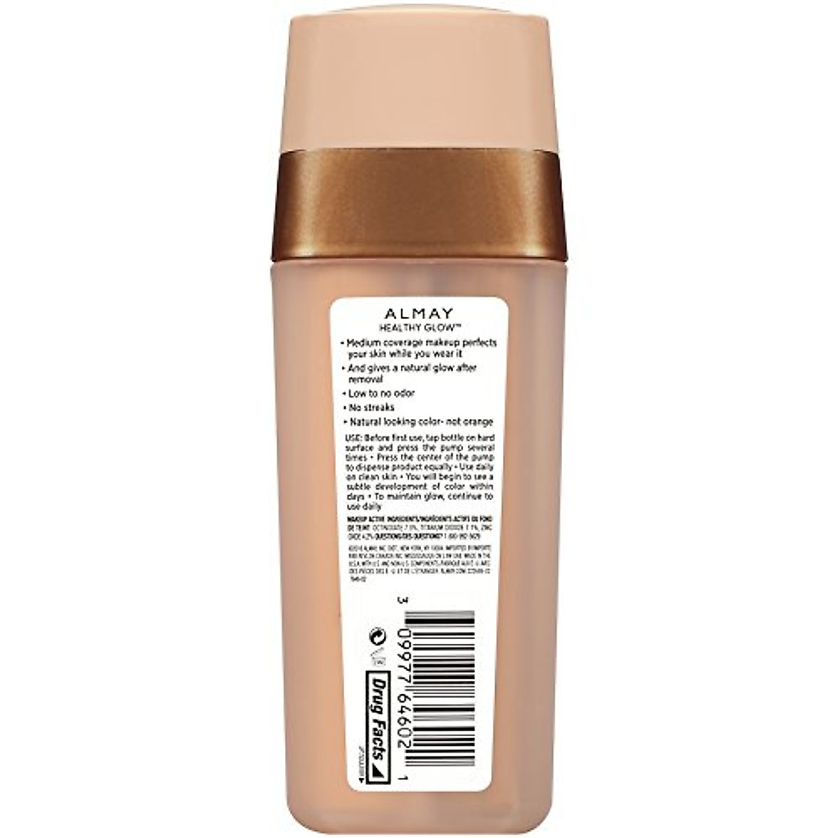 Almay Healthy Glow Makeup & Gradual Self Tan, Light/Medium, 1 fl. oz. SPF 20