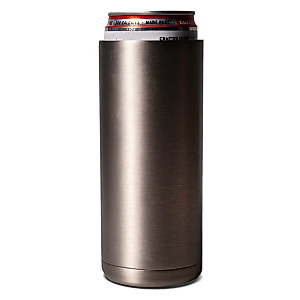 Snute 2-in-1 Slim Can Cooler & Tumbler | Insulated Stainless Steel for Hard Seltzer, Beer, Soda and Energy Drinks | 12oz Skinny Can Coozie (Naked)