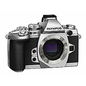 Olympus OM-D E-M1 16MP Mirrorless Digital Camera with 3-Inch LCD (Body Only) (Silver w/ Black Trim)