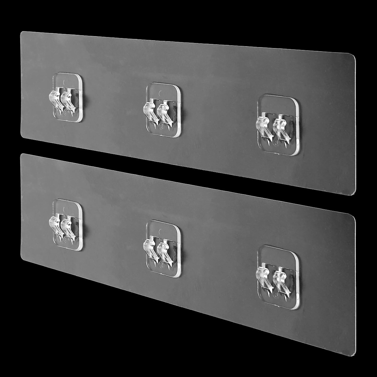 2 Pack Transparent Shower Caddy Adhesive for Replacement Adhesive Bathroom Shower Shelves Replacement No Drilling Shower Shelves Adhesive Strip Pad for Corner Shelf Basket, Bathroom Storage Shelves