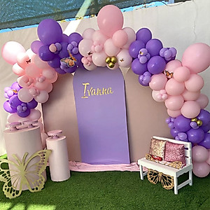 MOMOHOO Pastel Pink Balloons Garland - 120Pcs 18/12/5 Inch Light Pink Balloons Different Sizes, Macaron Baby Pink Balloons Arch for Girl Baby Shower, Gender Reveal Pink Latex Balloons Blush Ballons