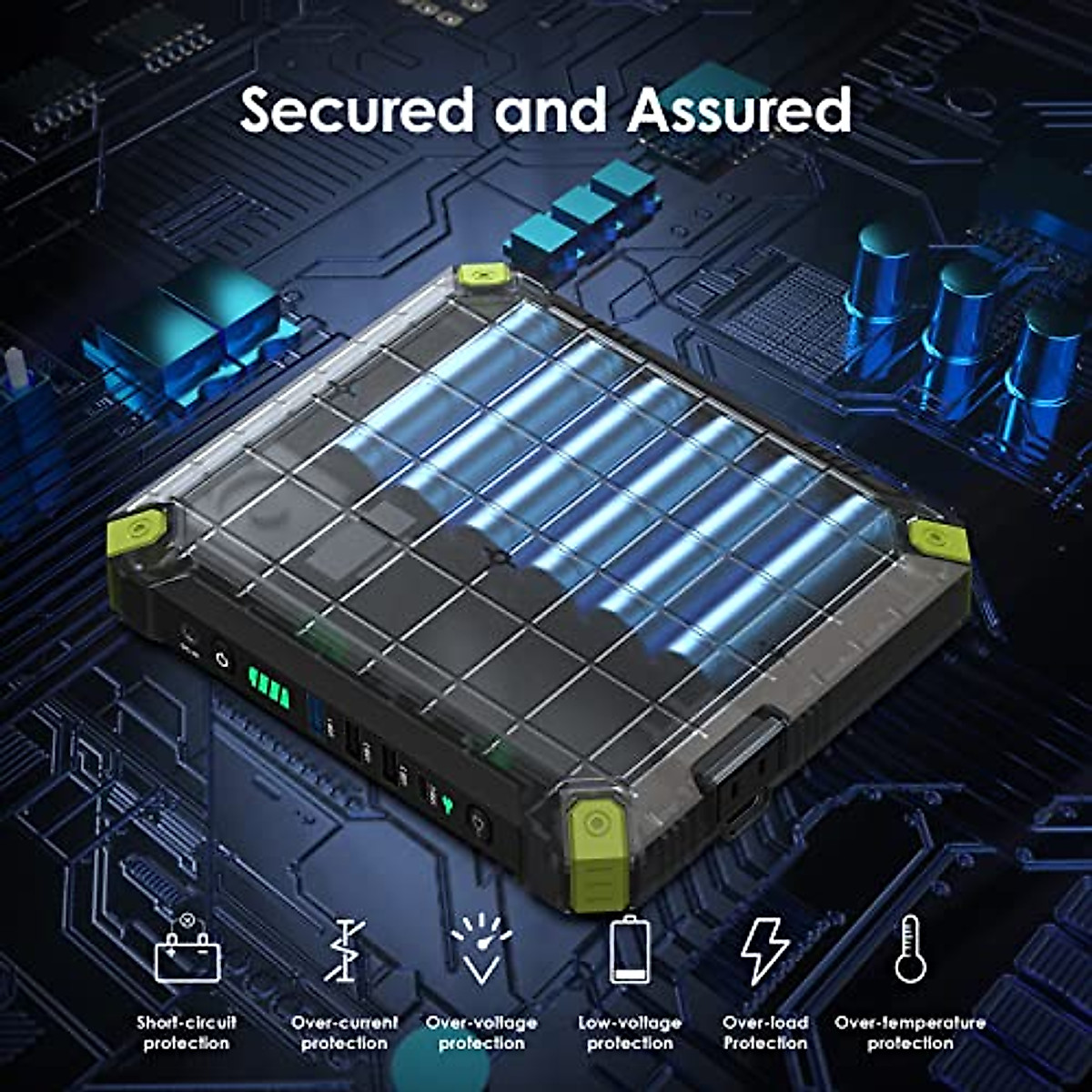 MARBERO Portable Power Bank with AC Outlet 24000mAh Peak 120W Small Laptop Charger Power Source Camping Battery Pack with Carrying Bag Emergency Backup for iPhone Samsung Home Office Business School