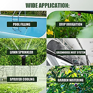 Sprinkler Timer, Programmable Water Timer for Garden Hose, Automatic/Manual Watering, IP65 Waterproof, Ideal for Outdoor Garden Faucet, Drip Irrigation System & Lawn/Yard Watering