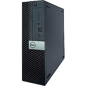 Dell Optiplex 7060 SFF Desktop i5-8500 UP to 4.10GHz 16GB DDR4 256GB NVMe M.2 SSD Wireless Keyboard Mouse Built in WiFi & BT Dual Monitor Support Win10 Pro (Renewed)