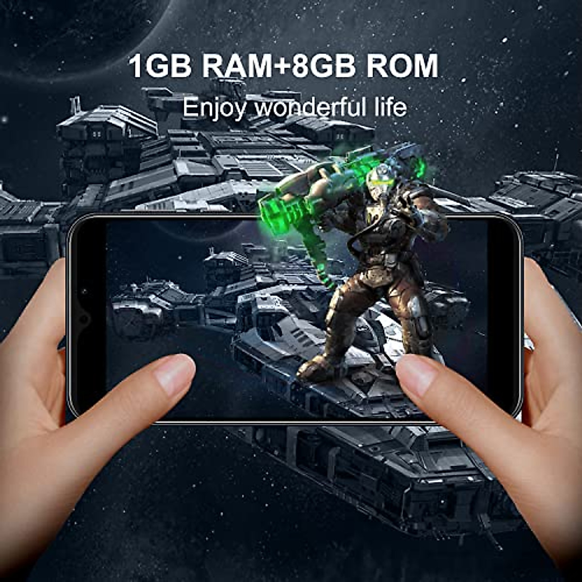 Xgody Unlocked Cell Phone X60, 6.0 Inch Android 9.0 OS Smartphone, 2022 New 4G Dual SIM Standby Cheap Cell Phones, 3000mAh Massive Battery Dual 5MP Camera Android Phone with Face Recognition (Black)