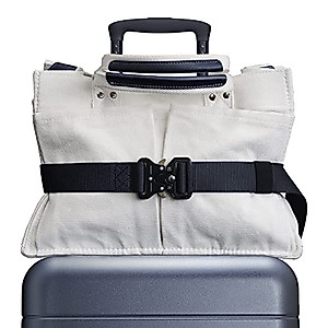 Travel Belt for Luggage,Luggage Straps,Stylish & Adjustable Add a Bag Luggage Strap for Carry On Bag,Airport Travel Accessories for Women & Men (Black)