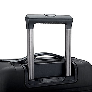 U.S. Traveler Boren Polycarbonate Hardside Rugged Travel Suitcase Luggage with 8 Spinner Wheels, Aluminum Handle, Black, Carry-on 22-Inch, USB Port