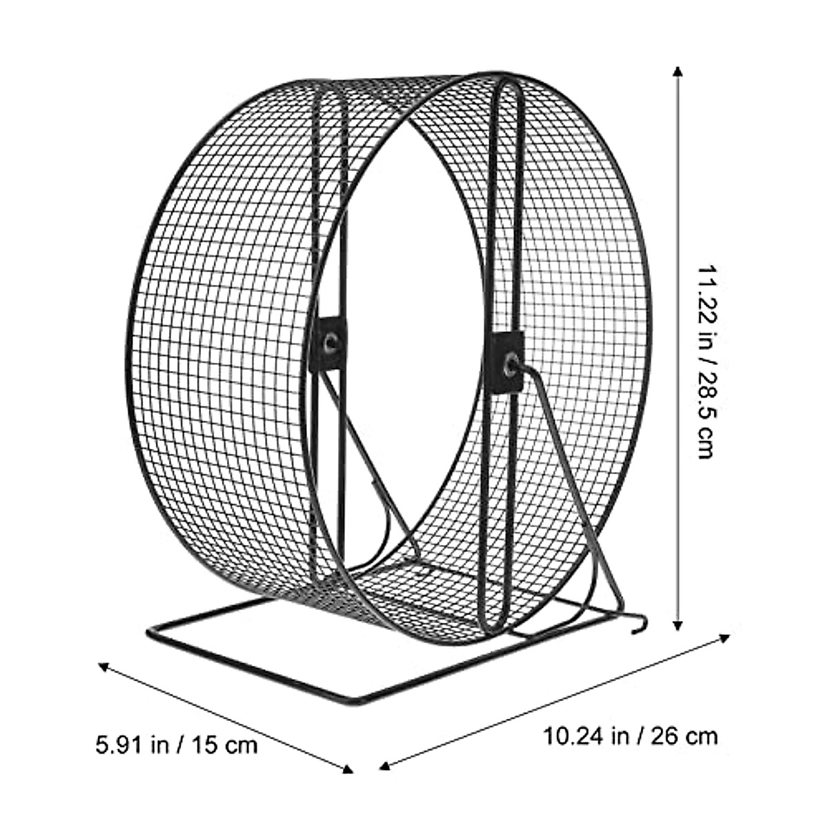 UKCOCO Hamster Exercise Wheel- Metal Hamster Wheel Hamster Running Wheel, Wire Mesh Gerbil Wheel Hamster Toy with Bracket, Silent Jogging Wheel for Hamsters Squirrel